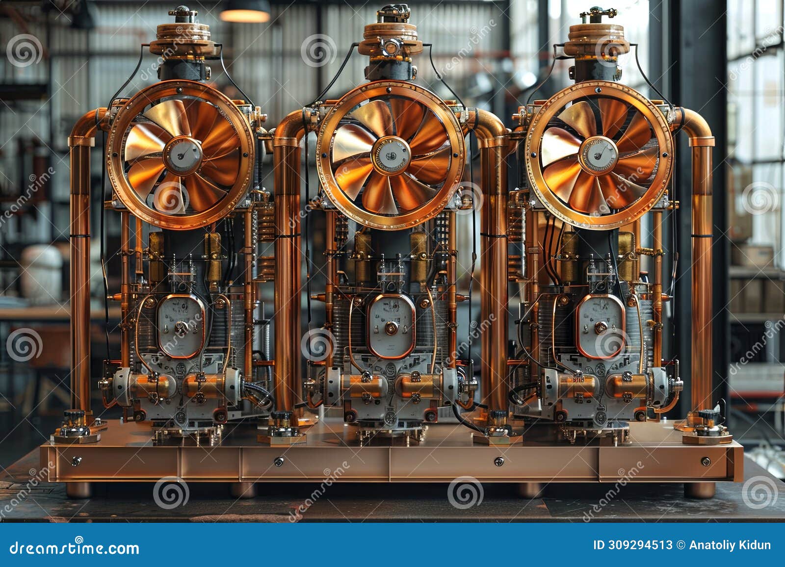 A Computer with Many Computer Chips and the Fans on the Tower, Photo ...