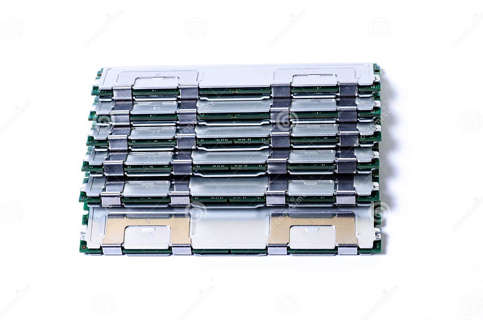 Computer Memory Card Close Up Memory Socket on Board Computer Server Stock Image - Image of ...