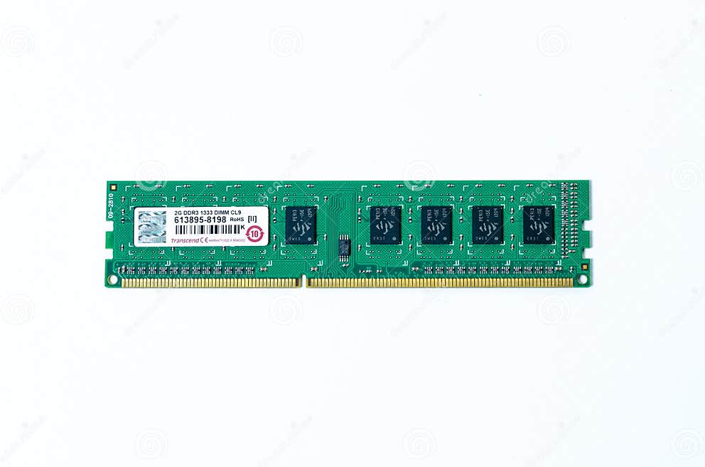 Computer Memory Card Close Up Memory Socket on Board Computer Server ...