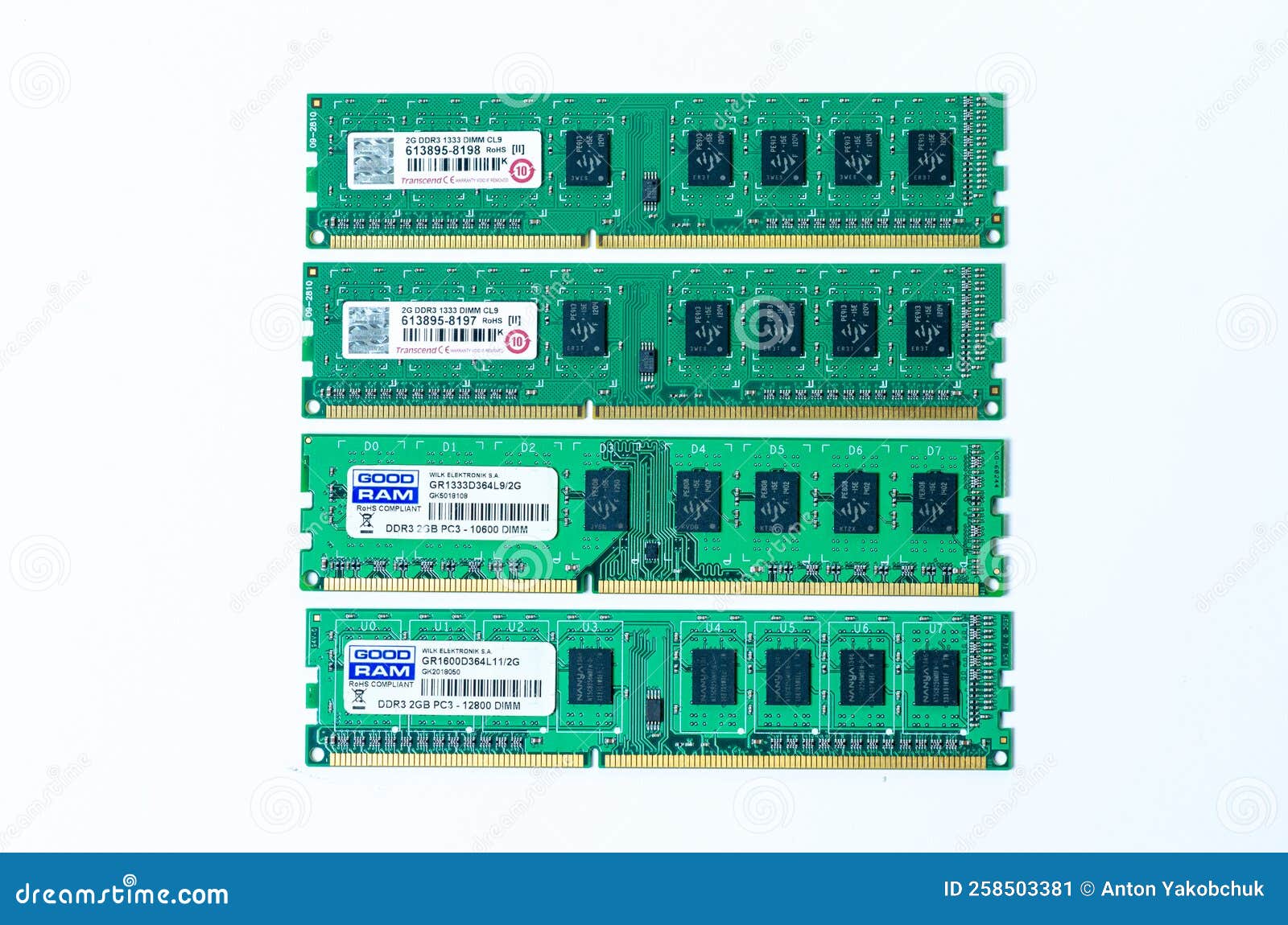 Computer Memory Card Close Up Memory Socket on Board Computer Server Stock Image - Image of ...