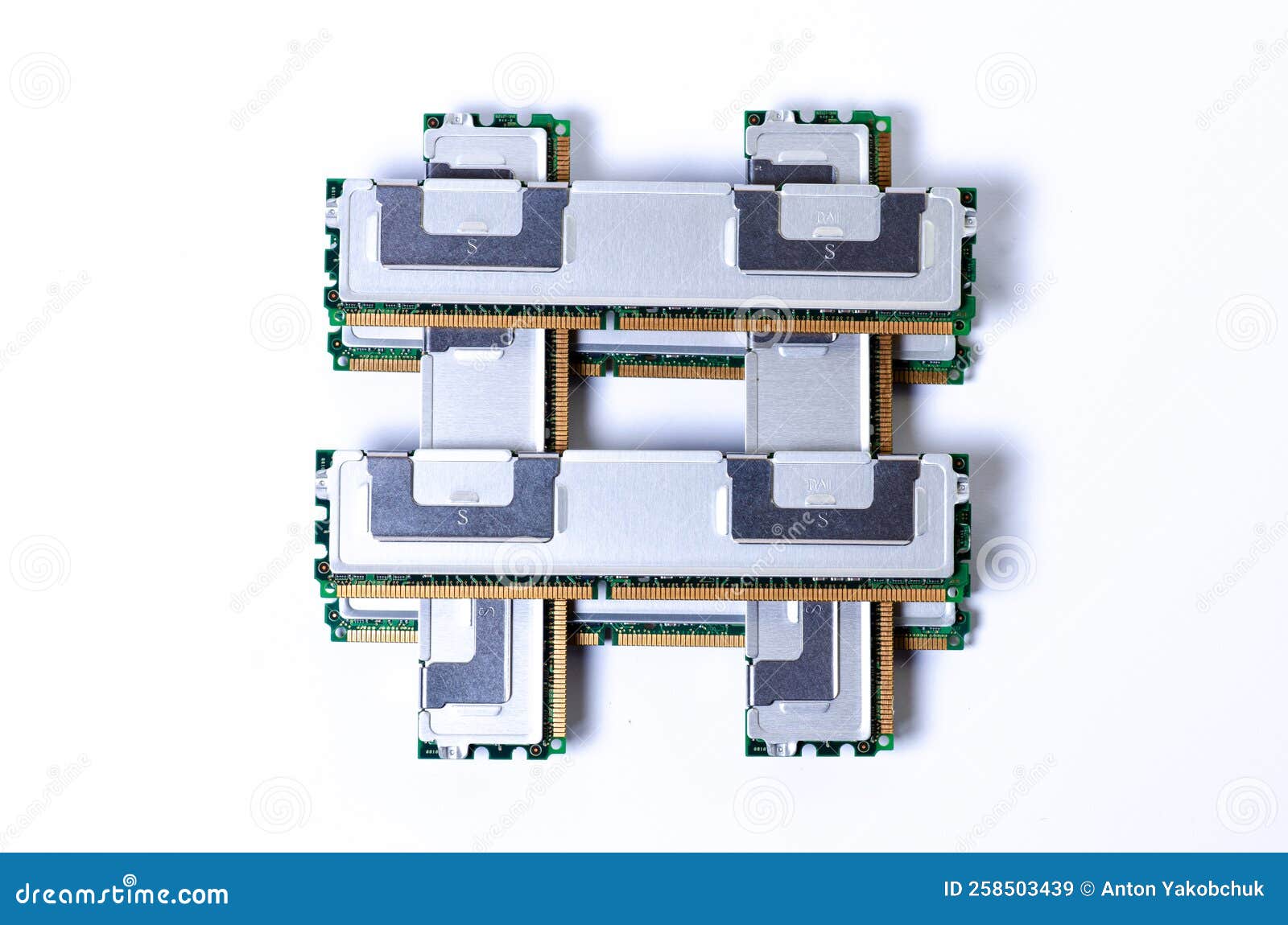 Computer Memory Card Close Up Memory Socket on Board Computer Server Stock Image - Image of dimm ...