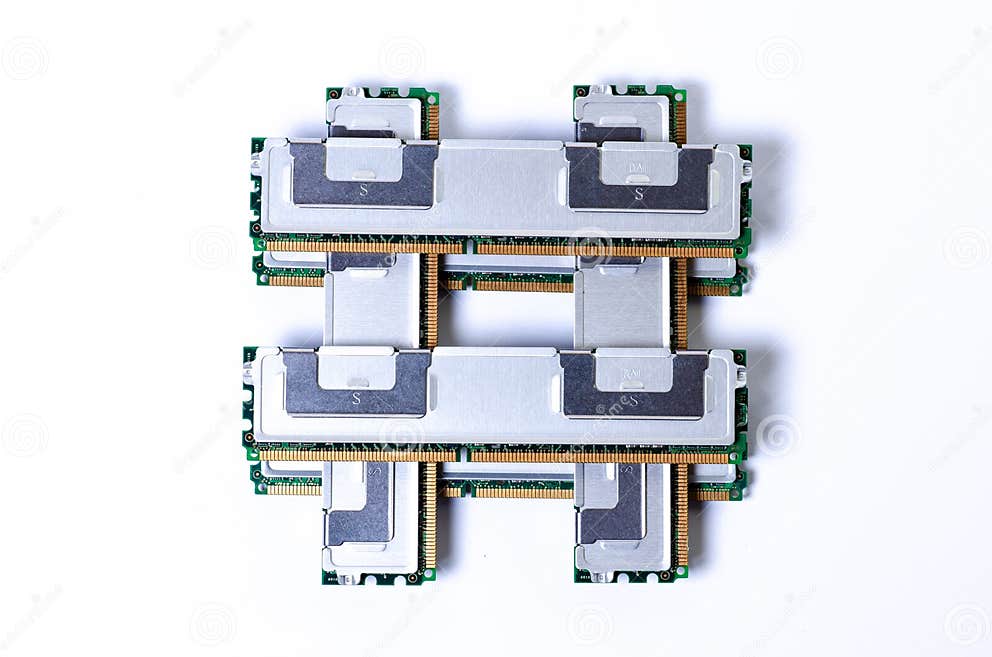 Computer Memory Card Close Up Memory Socket on Board Computer Server Stock Image - Image of dimm ...