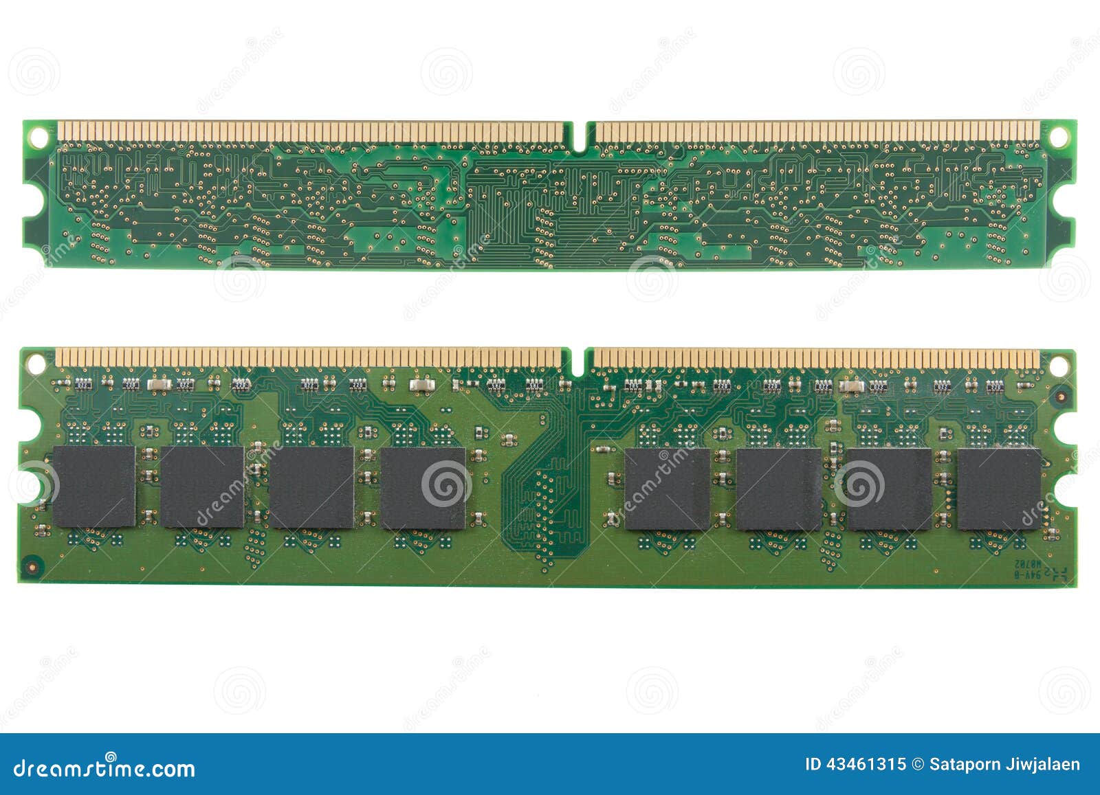 Computer memory chip stock image. Image of component - 43461315