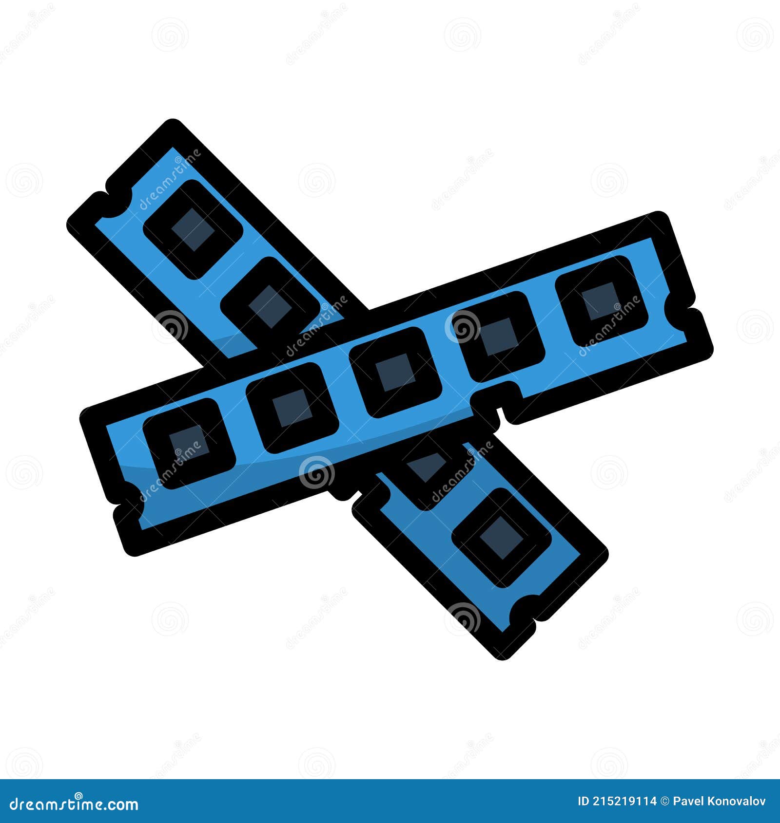 Computer Memory Icon stock vector. Illustration of industry - 215219114