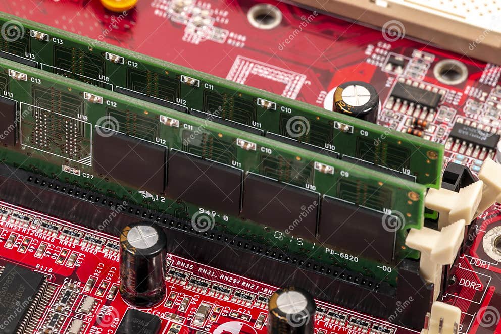 Computer memory installed stock photo. Image of microcircuit - 152183550