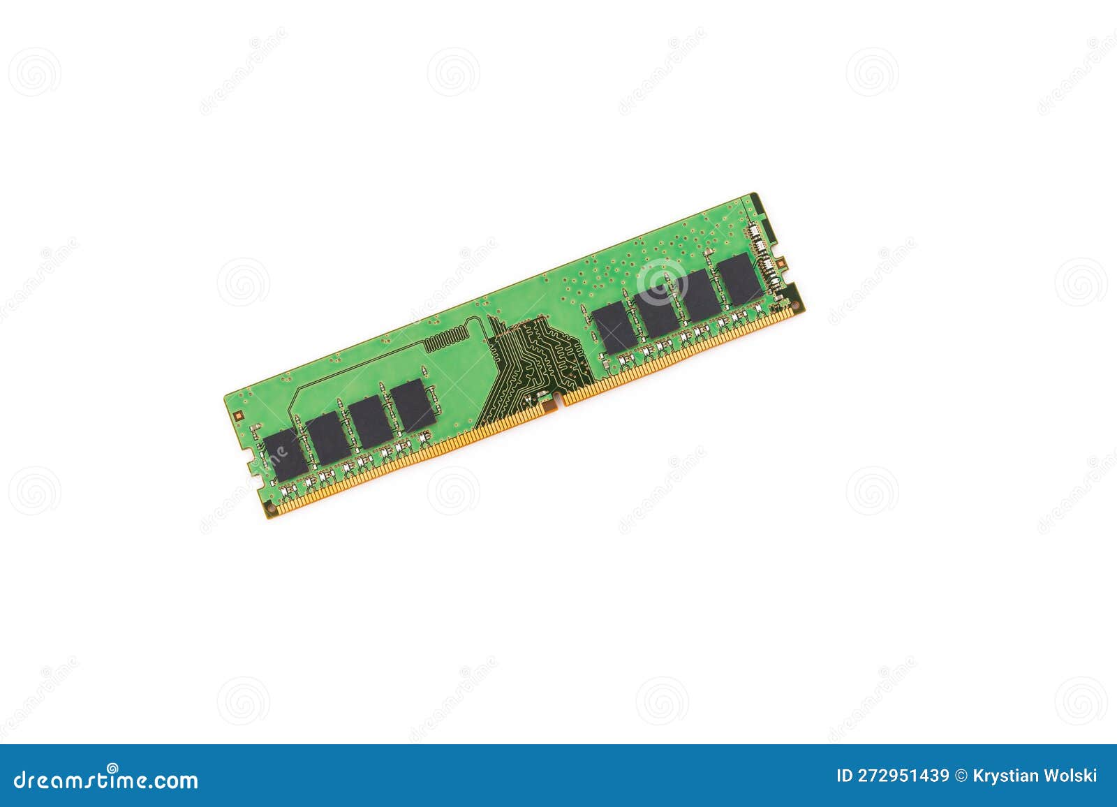 Single Computer Memory Module (RAM) Stock Image - Image of circuit ...