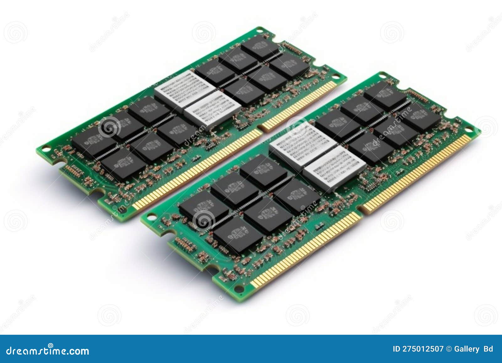 Computer Memory Module Isolated on White Background with Clipping Path. Computer Hardware. Stock ...