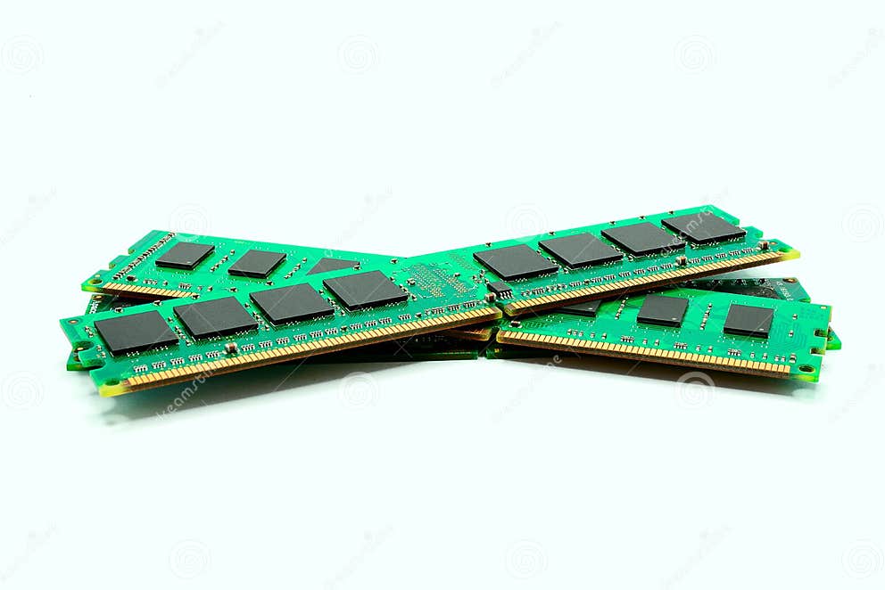 Computer Memory Modules Chip Electronic Stock Image - Image of board ...