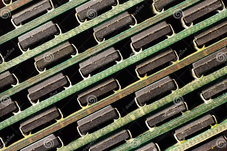Computer Memory Modules. Chips on SIMM and DIMM Boards Stock Image ...