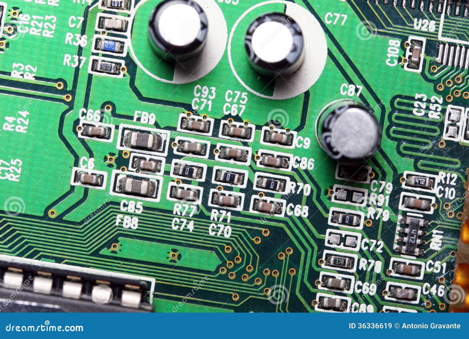 Computer Micro Circuit Board Stock Image - Image of hardware, mainboard ...