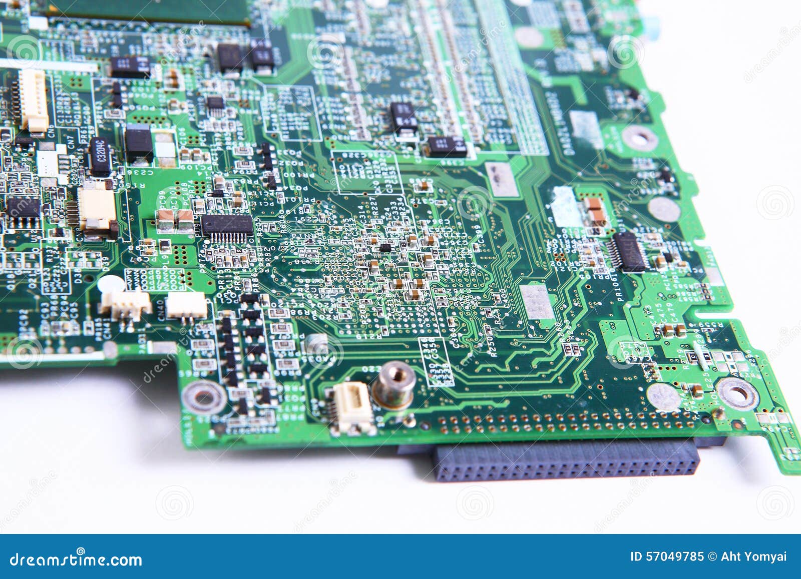 Computer Micro Circuit Board Stock Image - Image of chipset, macro ...