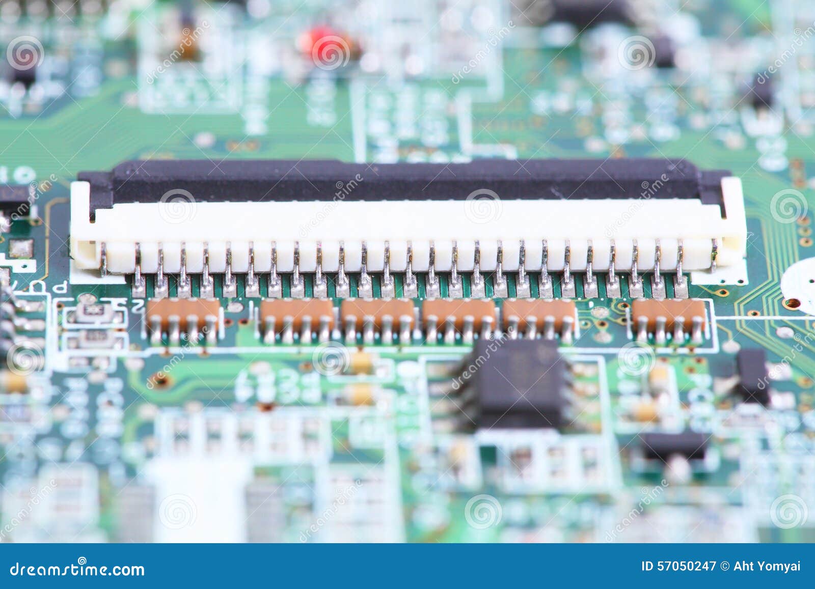 Computer Micro Circuit Board Stock Image - Image of motherboard ...
