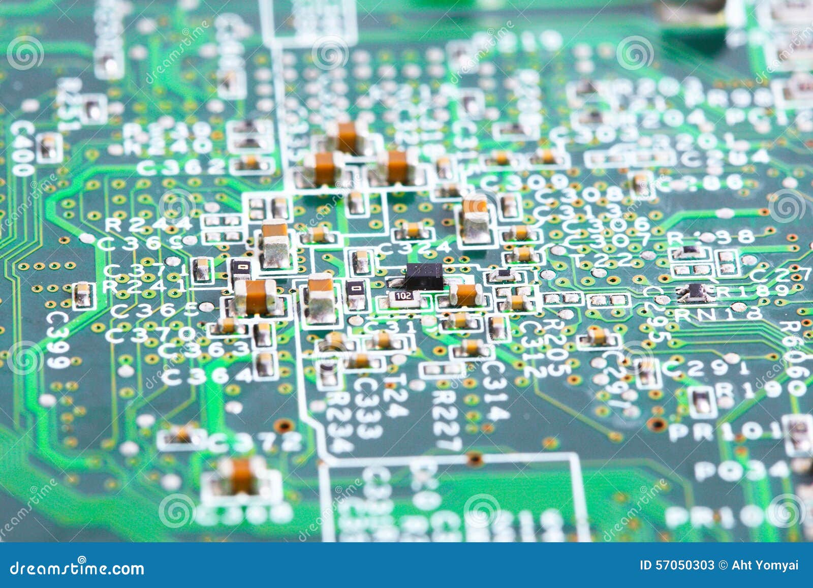Computer Micro Circuit Board Stock Image - Image of motherboard ...