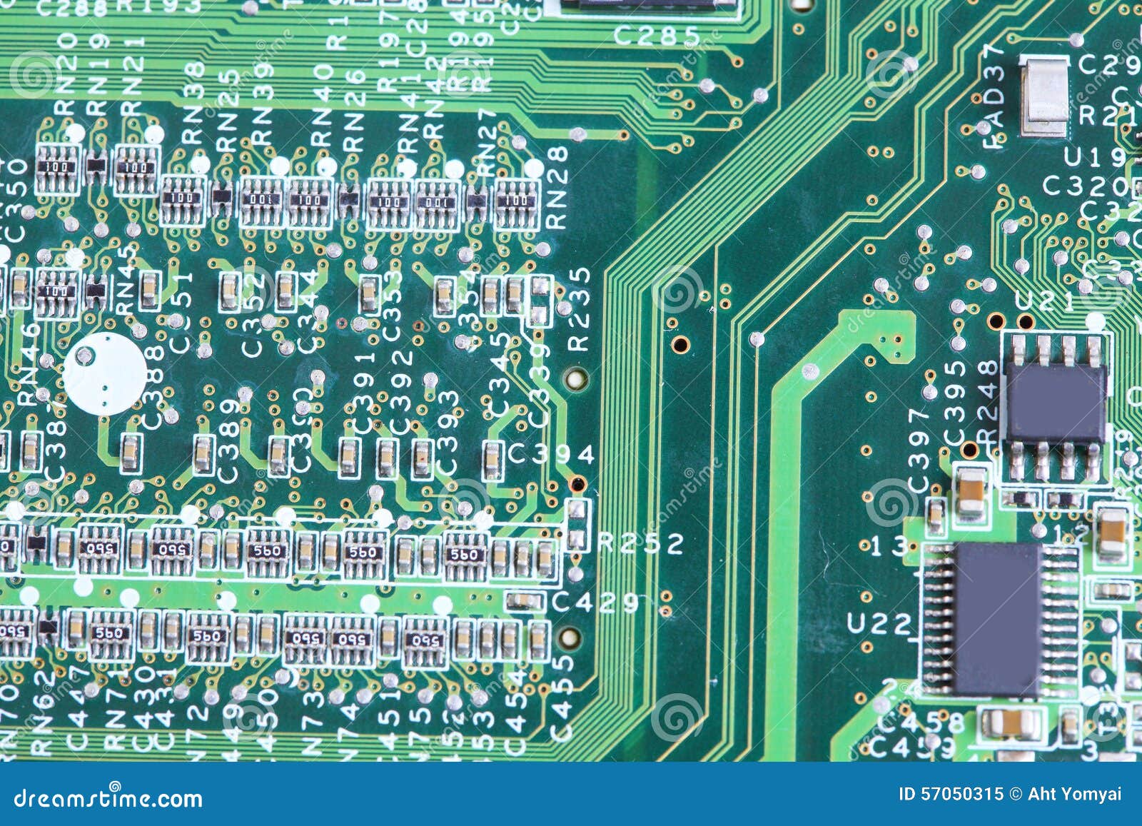Computer Micro Circuit Board Stock Image - Image of module, contacts ...
