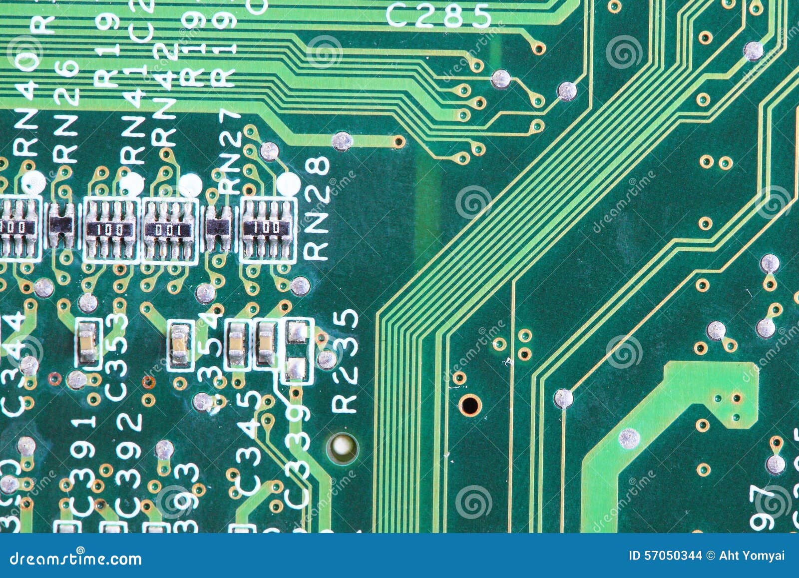 Computer Micro Circuit Board Stock Photo - Image of peripheral, micro ...