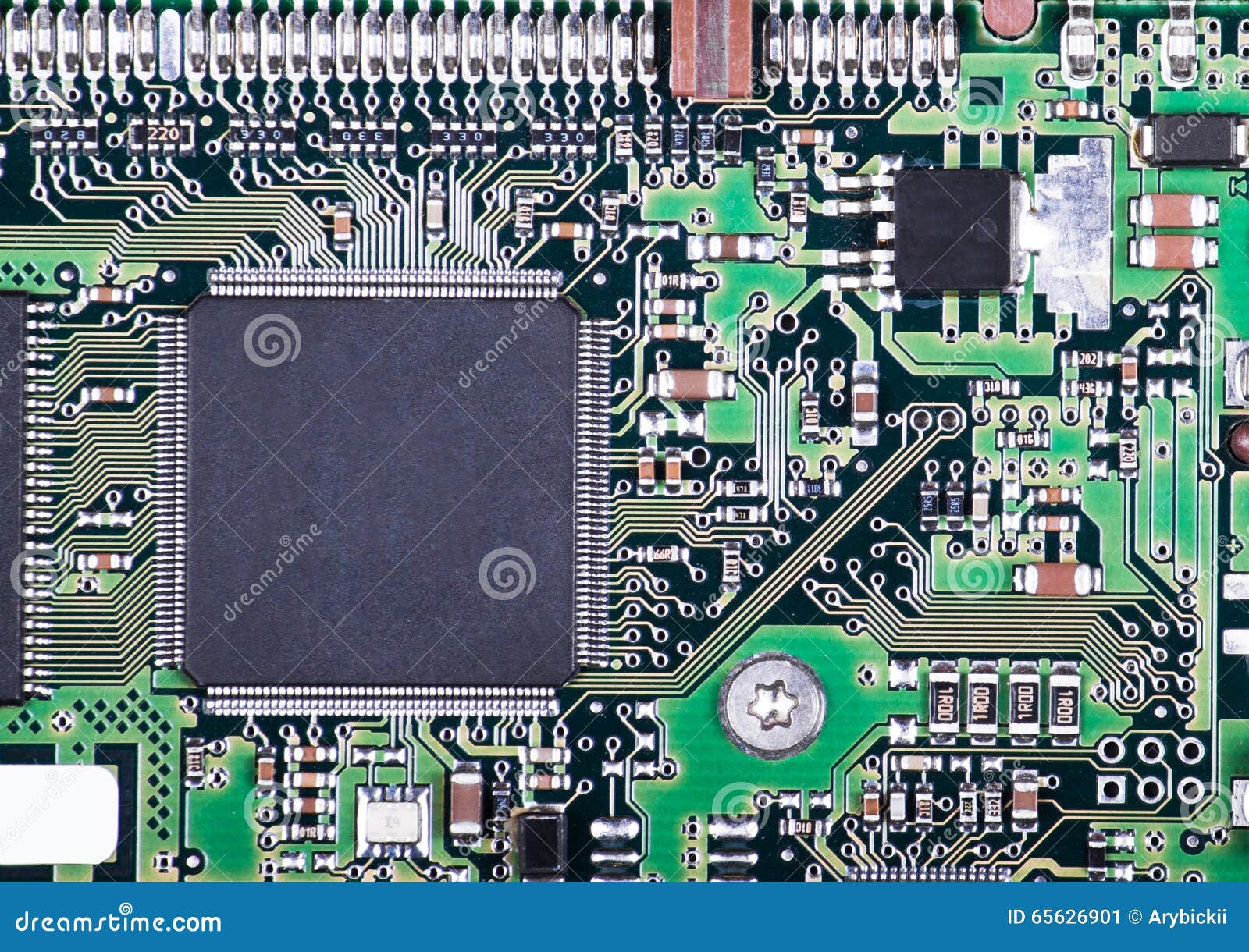 Computer Micro Circuit Board Stock Image - Image of board, peripheral ...