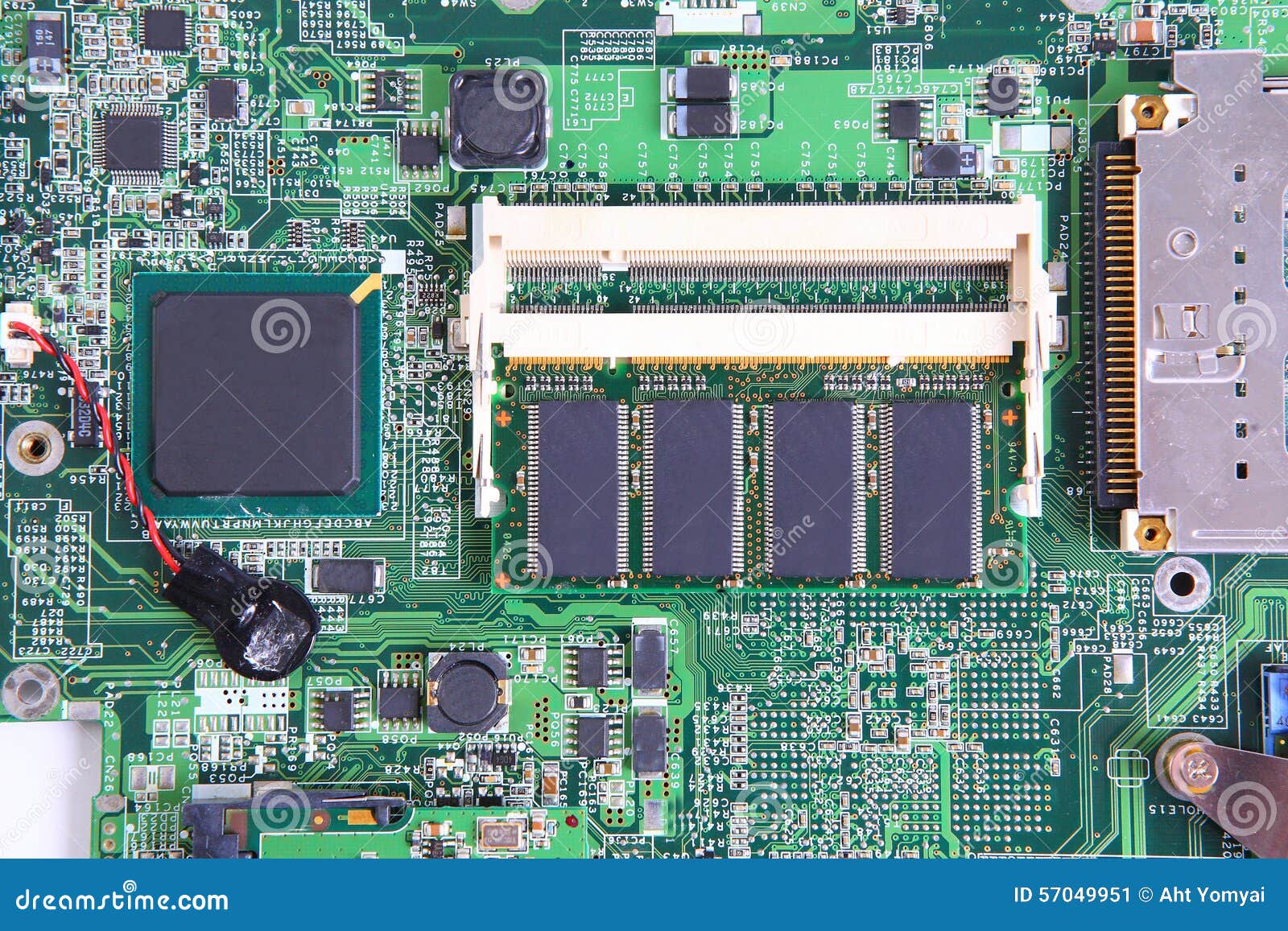 Computer Micro Circuit Board Stock Image - Image of component ...