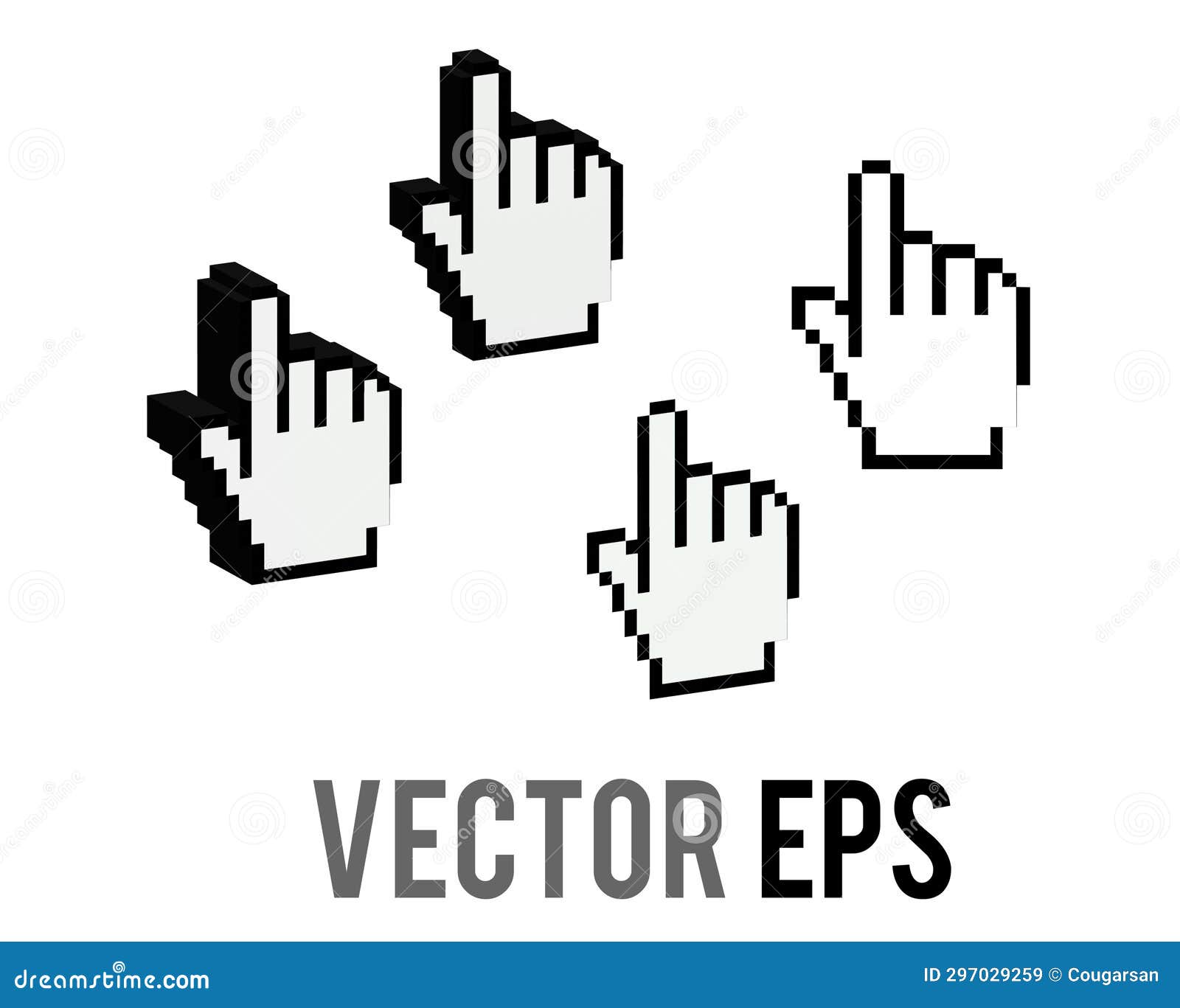 Computer Mit Klassischer Maus-Zeiger-Zeiger 8 Bit-Pixel-Symbol Vektor ...