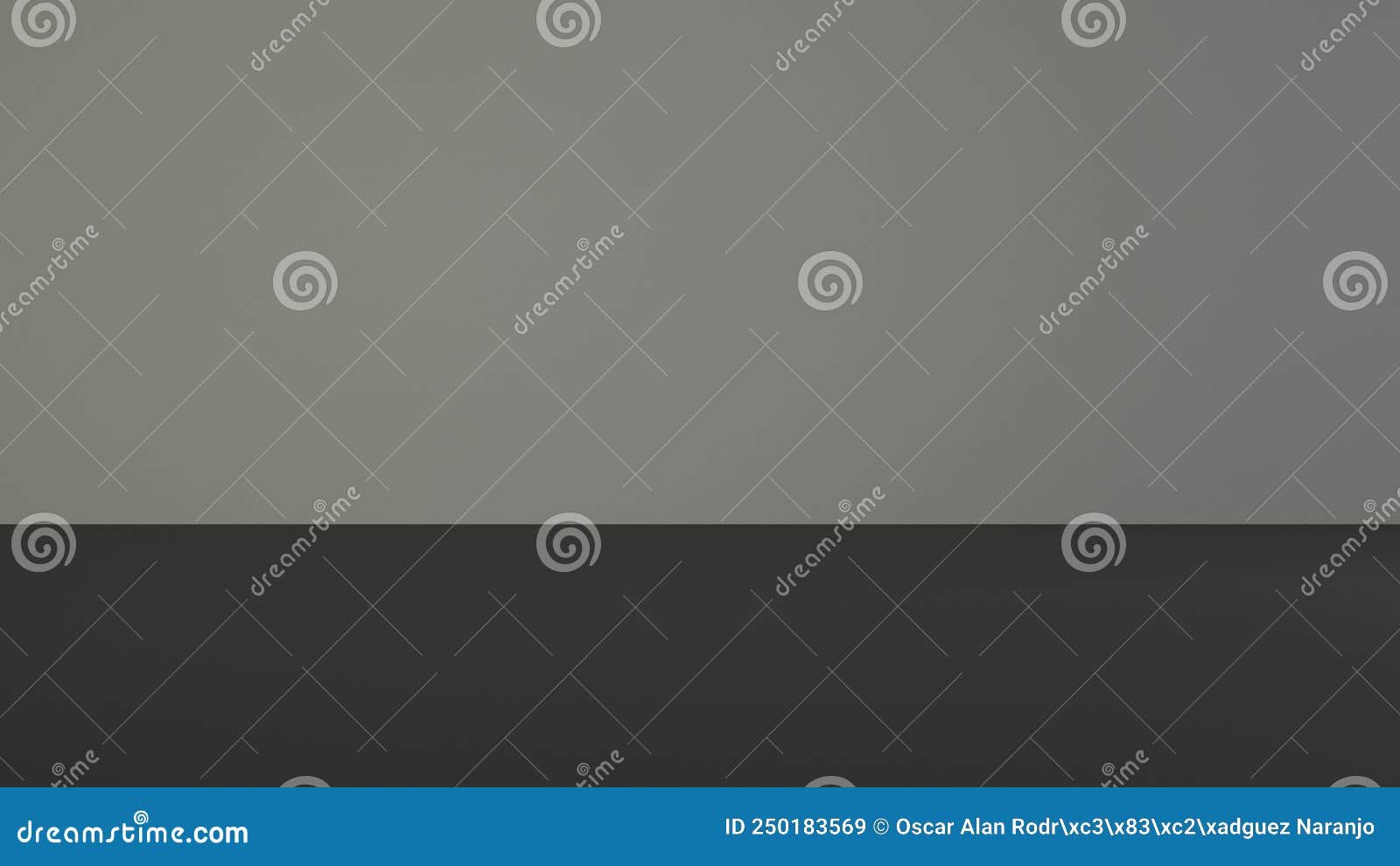 An Empty Gray Corridor Modeled in Three Dimensions Stock Illustration ...