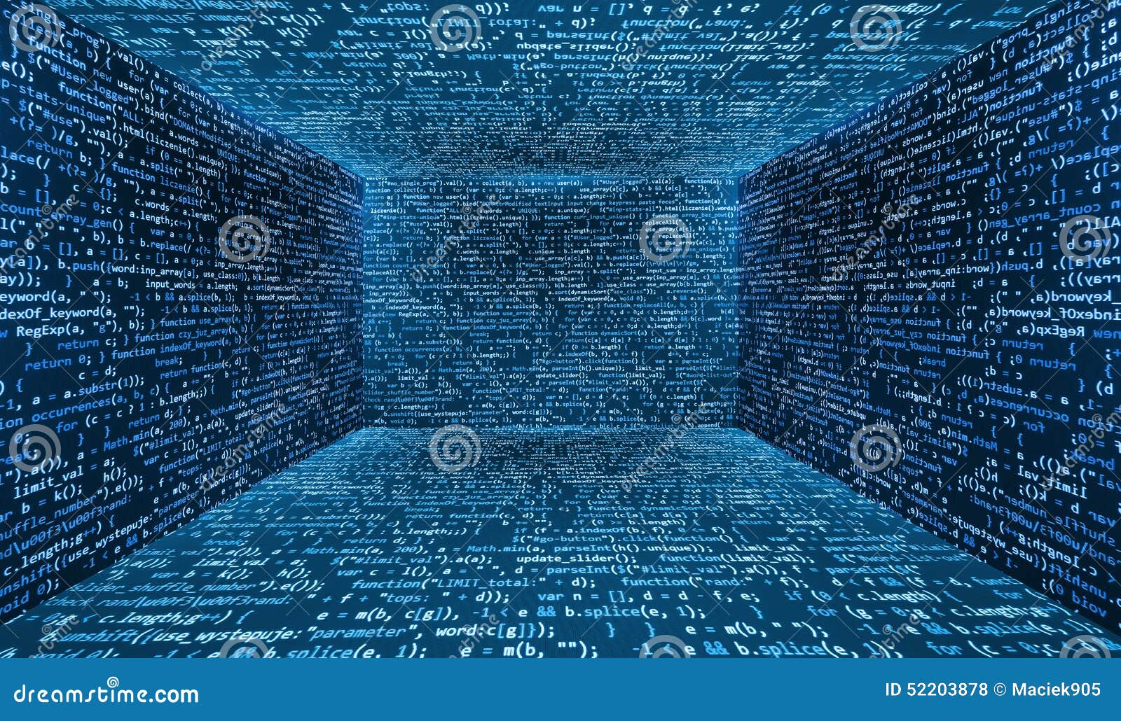 Computer Modern Digital Room Screen Stock Illustration - Illustration ...
