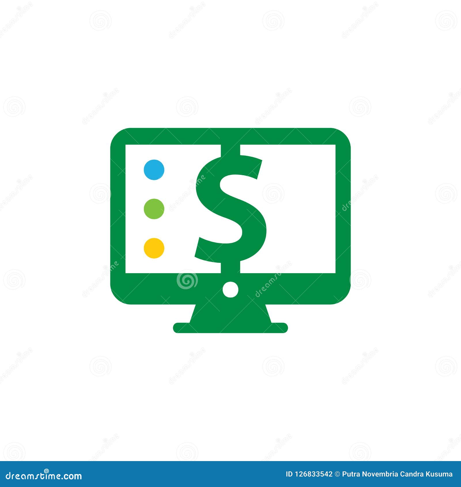 Computer Money Logo Icon Design Stock Vector - Illustration of idea ...