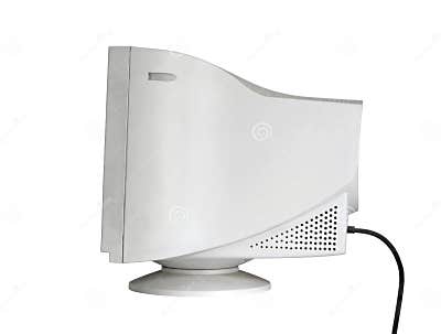 Computer monitor stock photo. Image of back, side, cable - 1134382