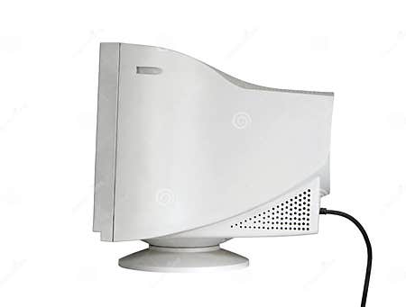 Computer monitor stock photo. Image of back, side, cable - 1134382