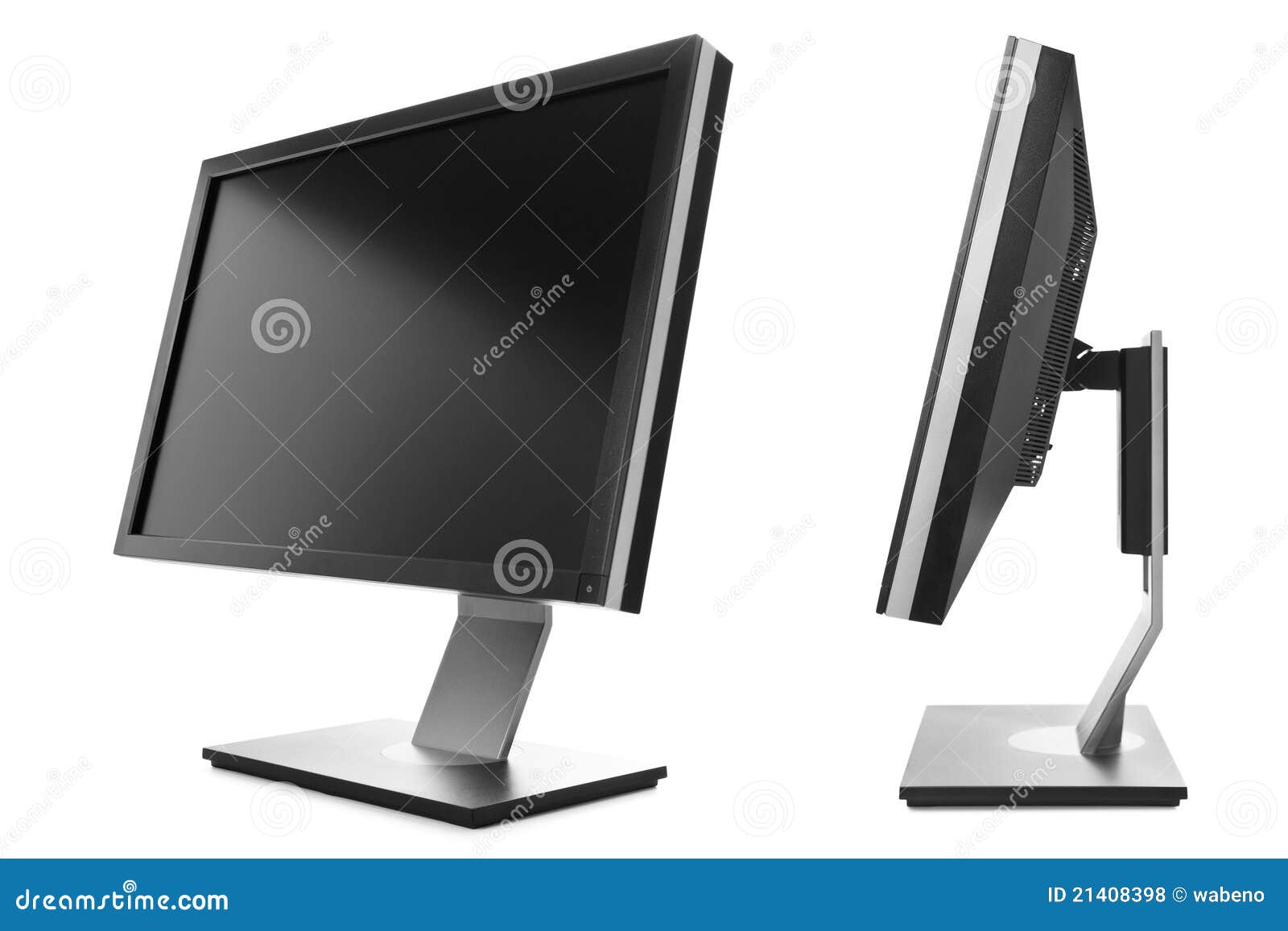 Computer monitor stock photo. Image of front, shape, profile - 21408398