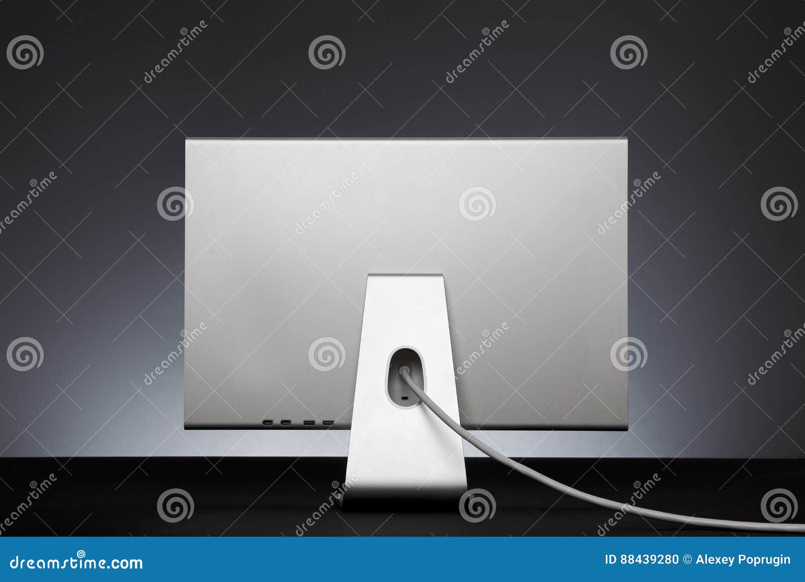 Computer Monitor Back View. Stock Photo - Image of communication ...