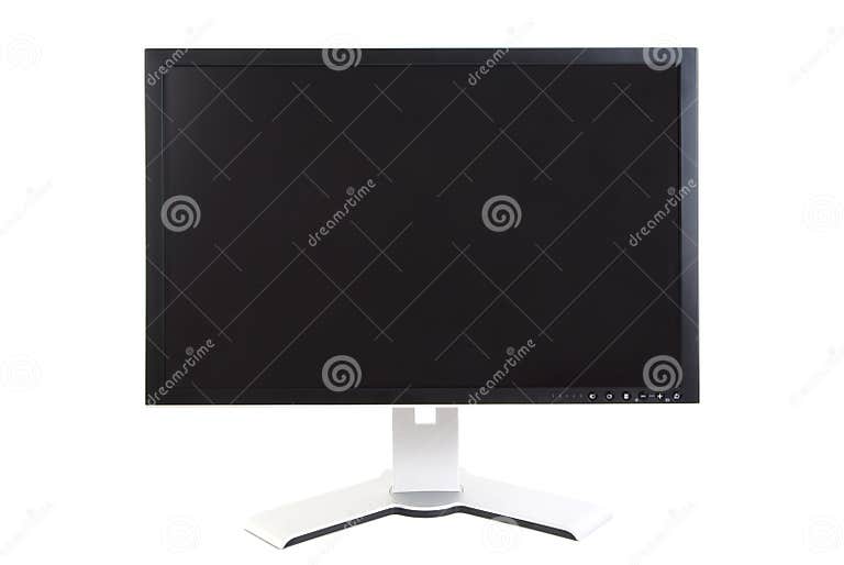 Computer Monitor, Black Screen Stock Image - Image of blank, electronic ...