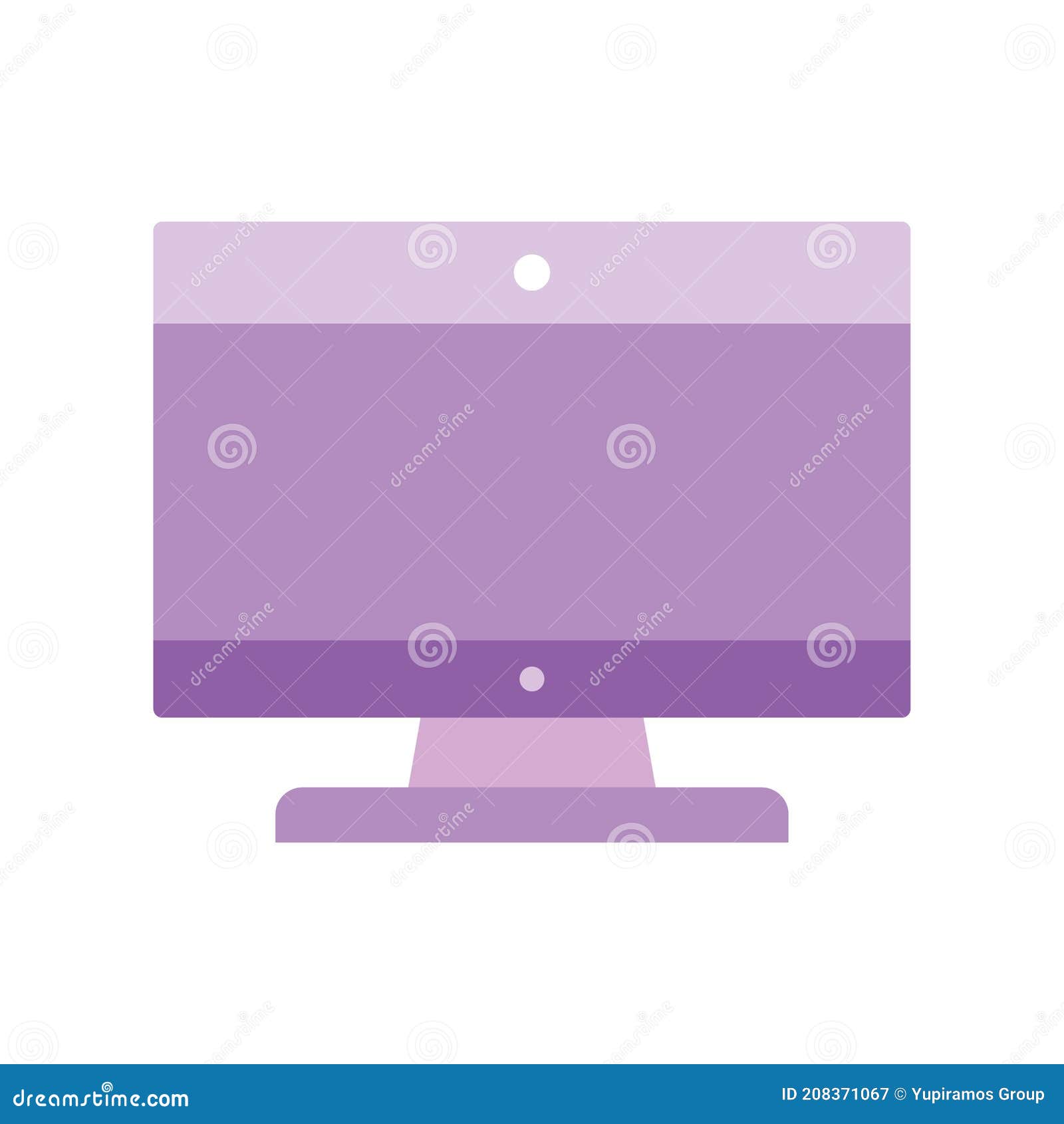 Computer Monitor Device Technology Digital Cartoon Stock Vector ...
