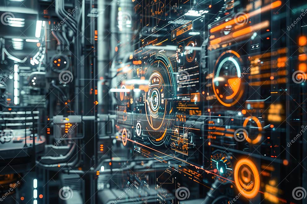 A Computer Monitor Displays a Colorful Array of Numbers and Symbols Stock Image - Image of ...