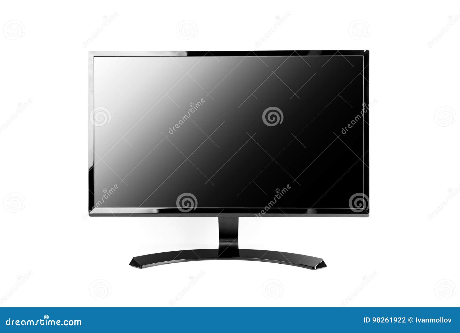 Computer Monitor with Gradient Screen Stock Photo - Image of data ...