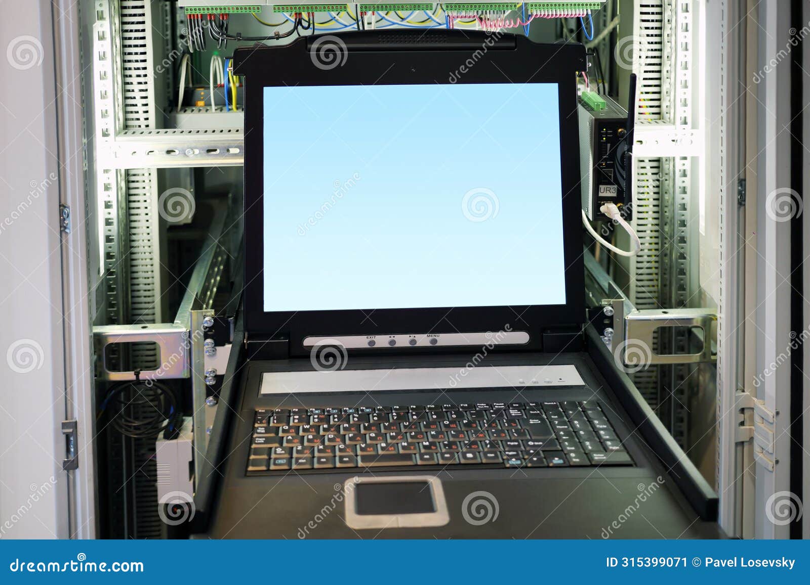 Computer with Monitor and Keyboard Built into Stock Image - Image of ...