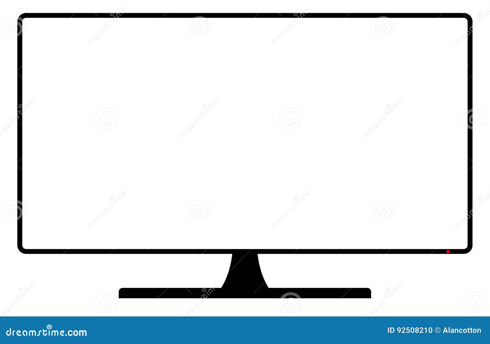 Computer-Monitor-Kopien-Raum Vektor Abbildung - Illustration von ...