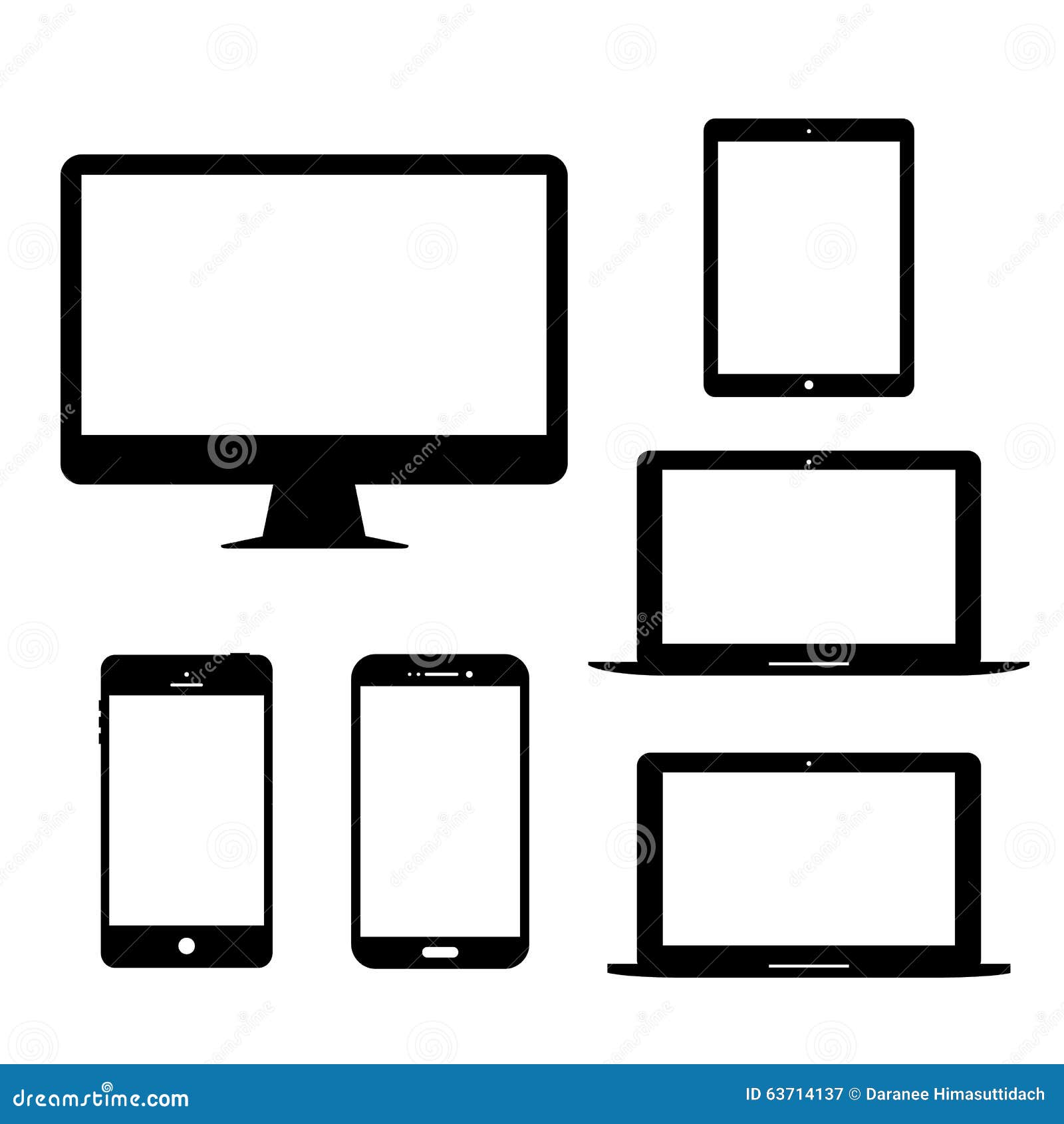 Computer Monitor Laptop Tablet Mobile Phone Electronic Gadgets Vector ... Computer Monitor Laptop Tablet Mobile Phone Electronic Gadgets Vector ...