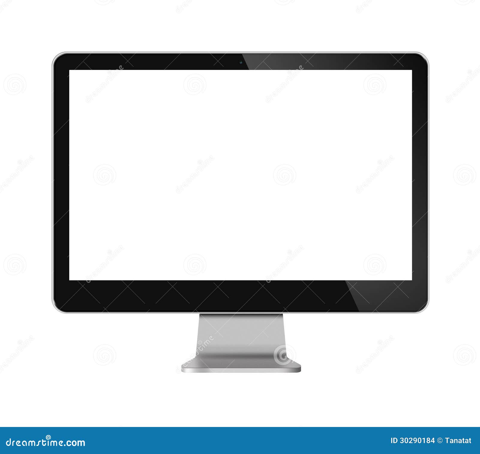 Computer-Monitor LCD-Schirm Auf Weiß Stockfoto - Bild von elektronik ...