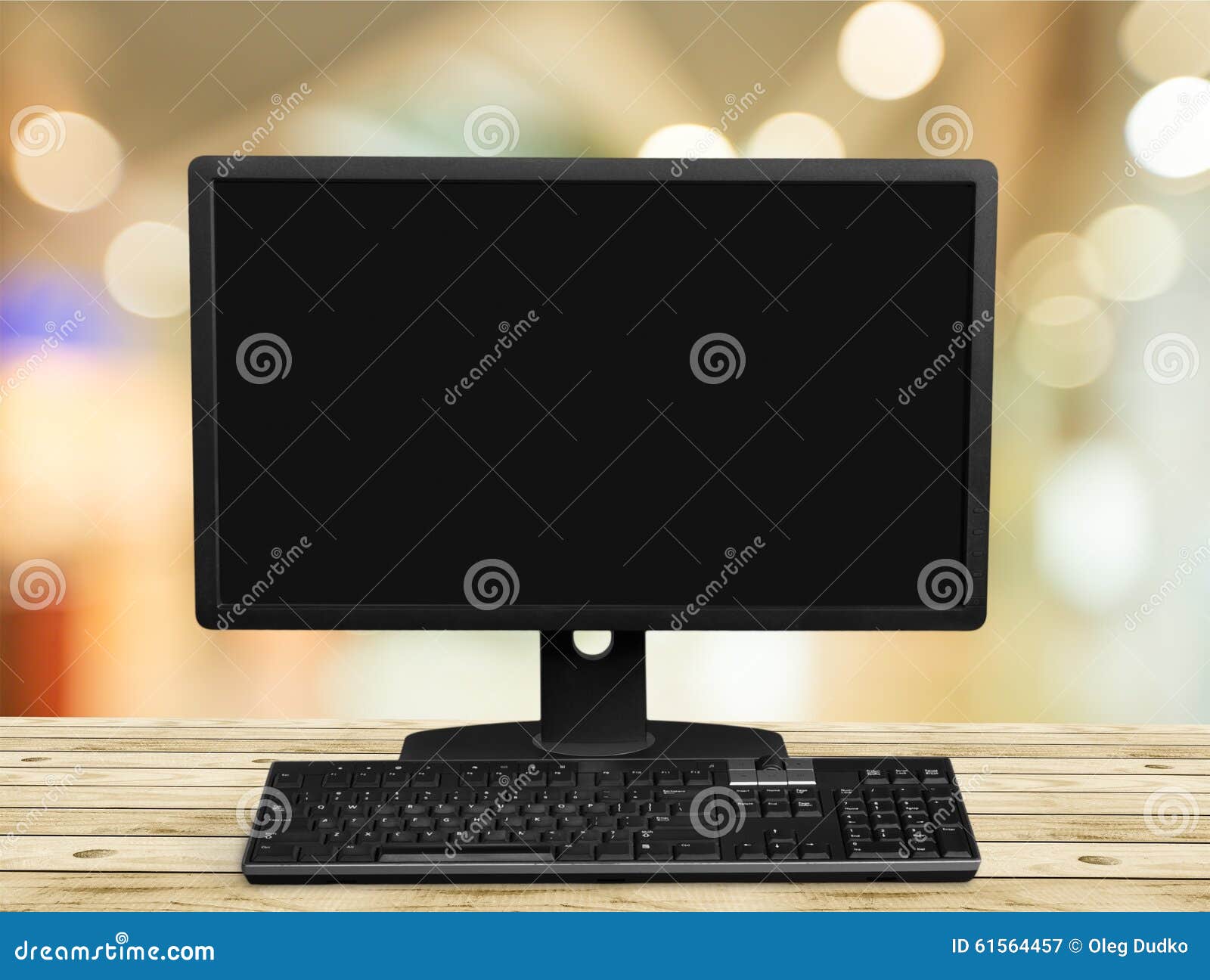 Computer stock image. Image of wide, computer, monitor - 61564457