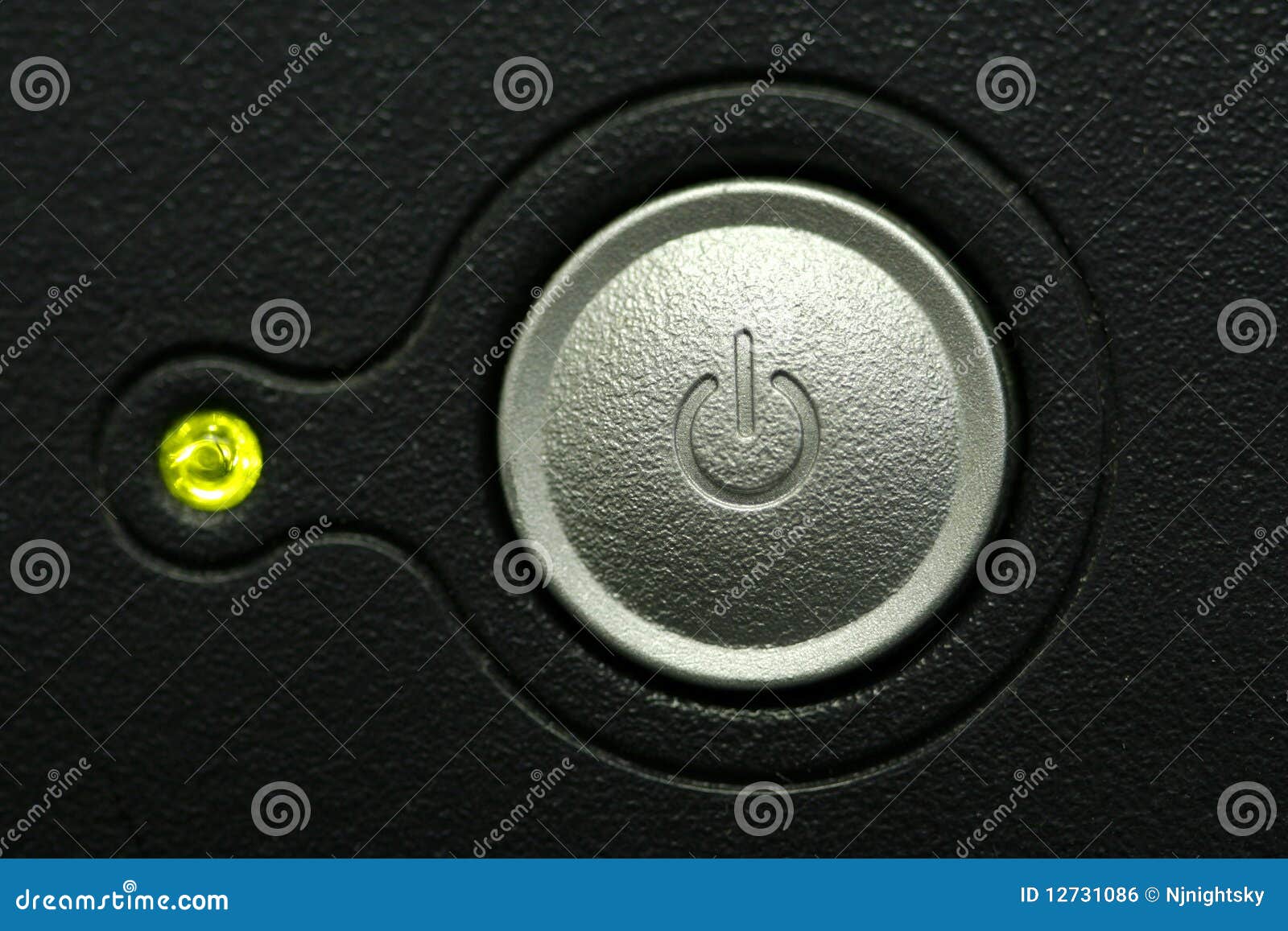 Computer Monitor Power Button Macro Stock Photo - Image of energy ...