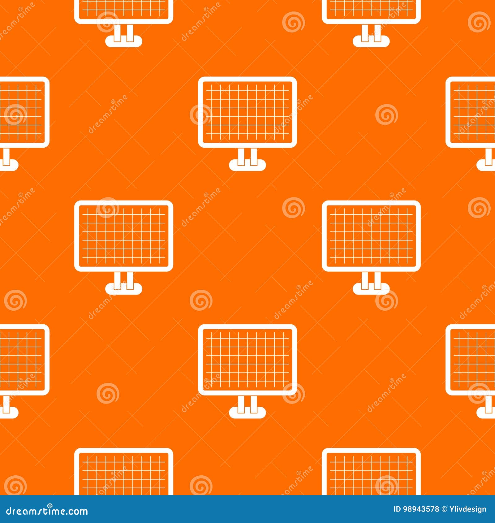 Computer Monitor Pattern Seamless Stock Vector - Illustration of ...
