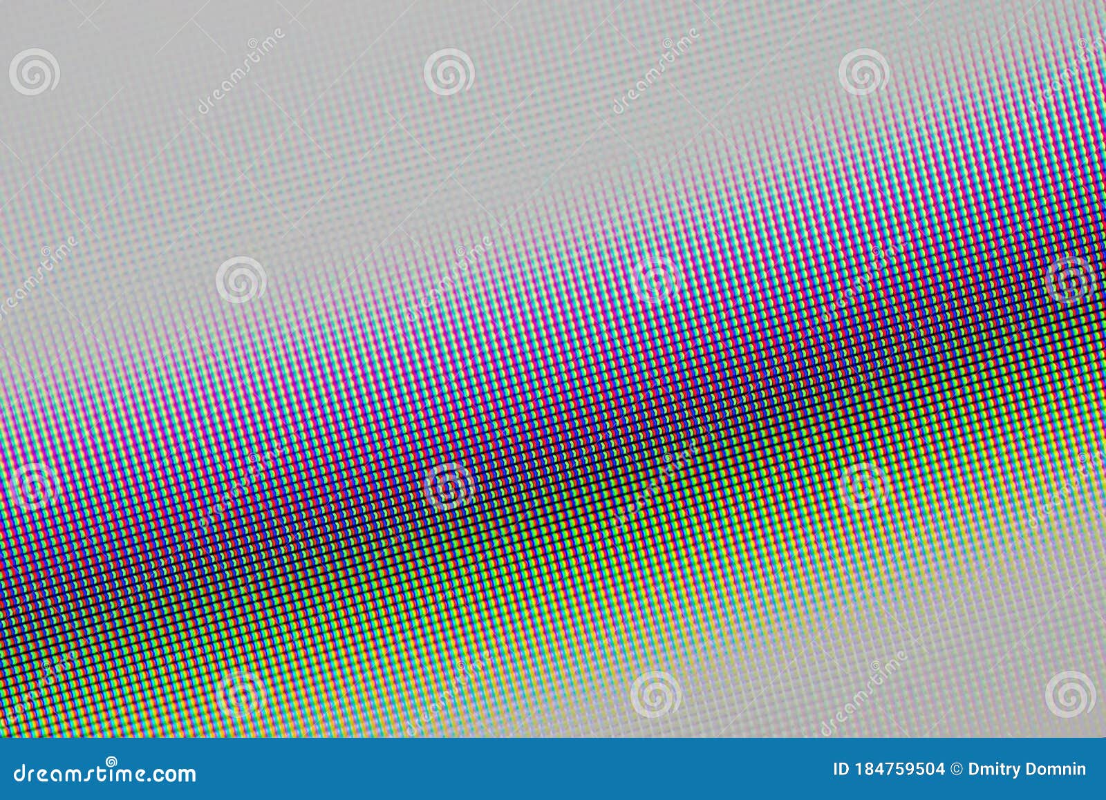 Computer Monitor RGB Pixels Diagonal Focus Stock Photo - Image of ...