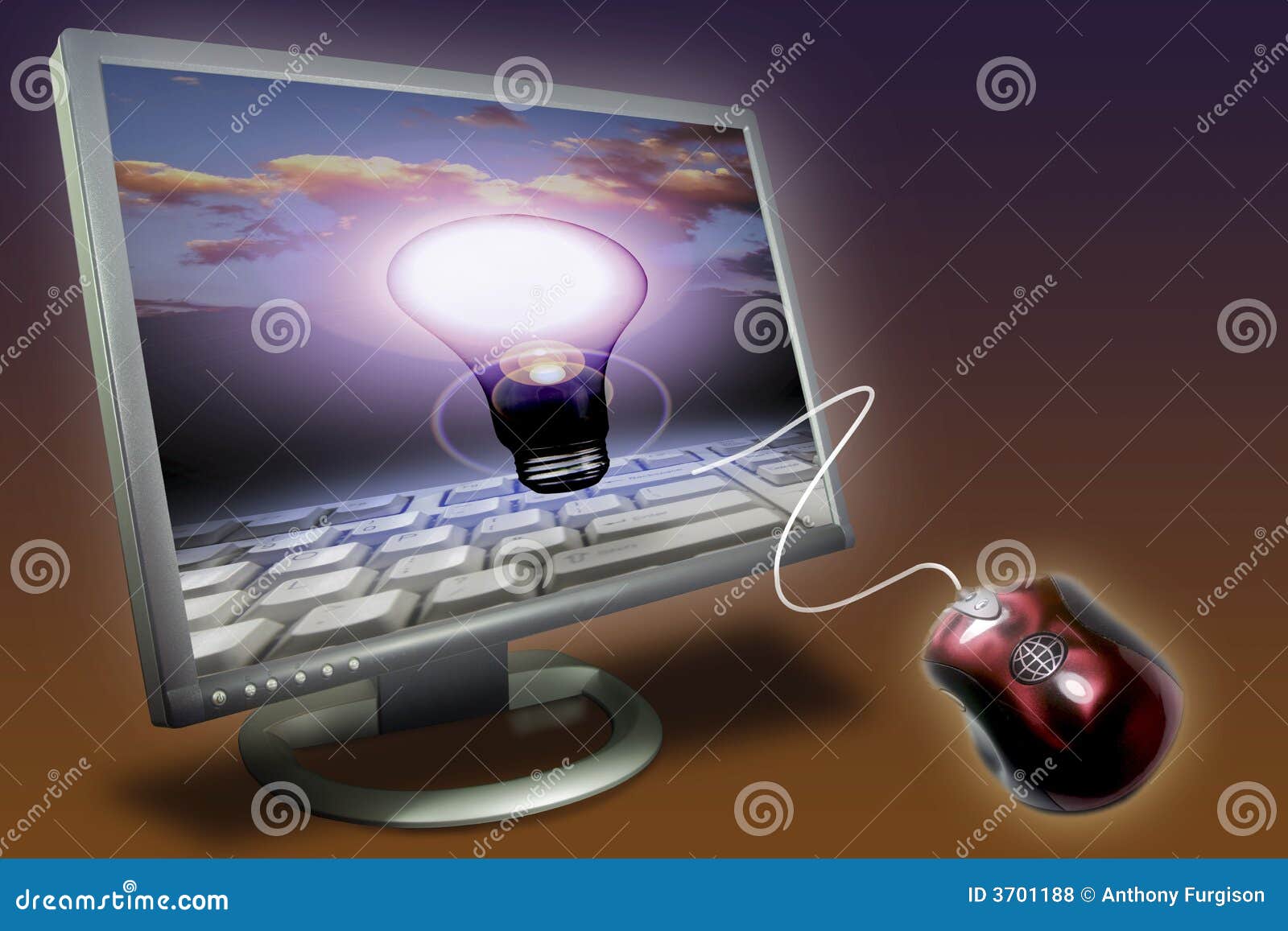 Computer Monitor and Screen Stock Photo - Image of showing, code: 3701188