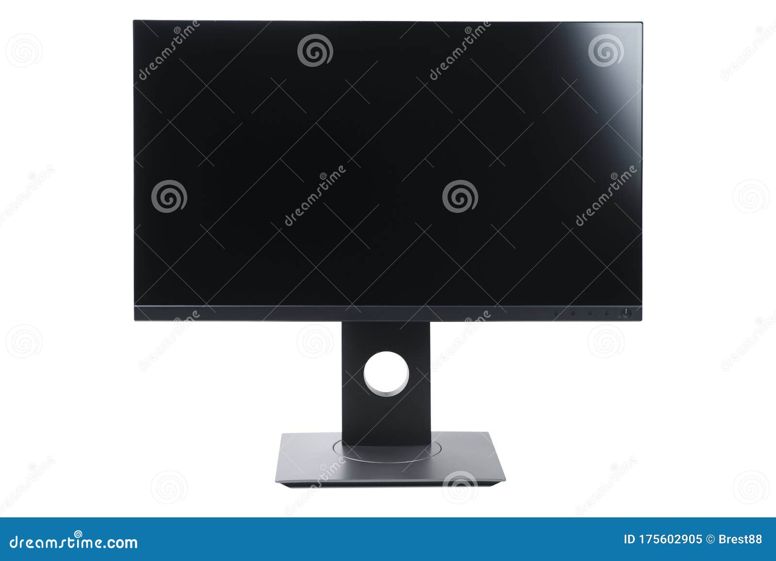 Computer Monitor, Screen Isolated on White Background. Stock Image ...