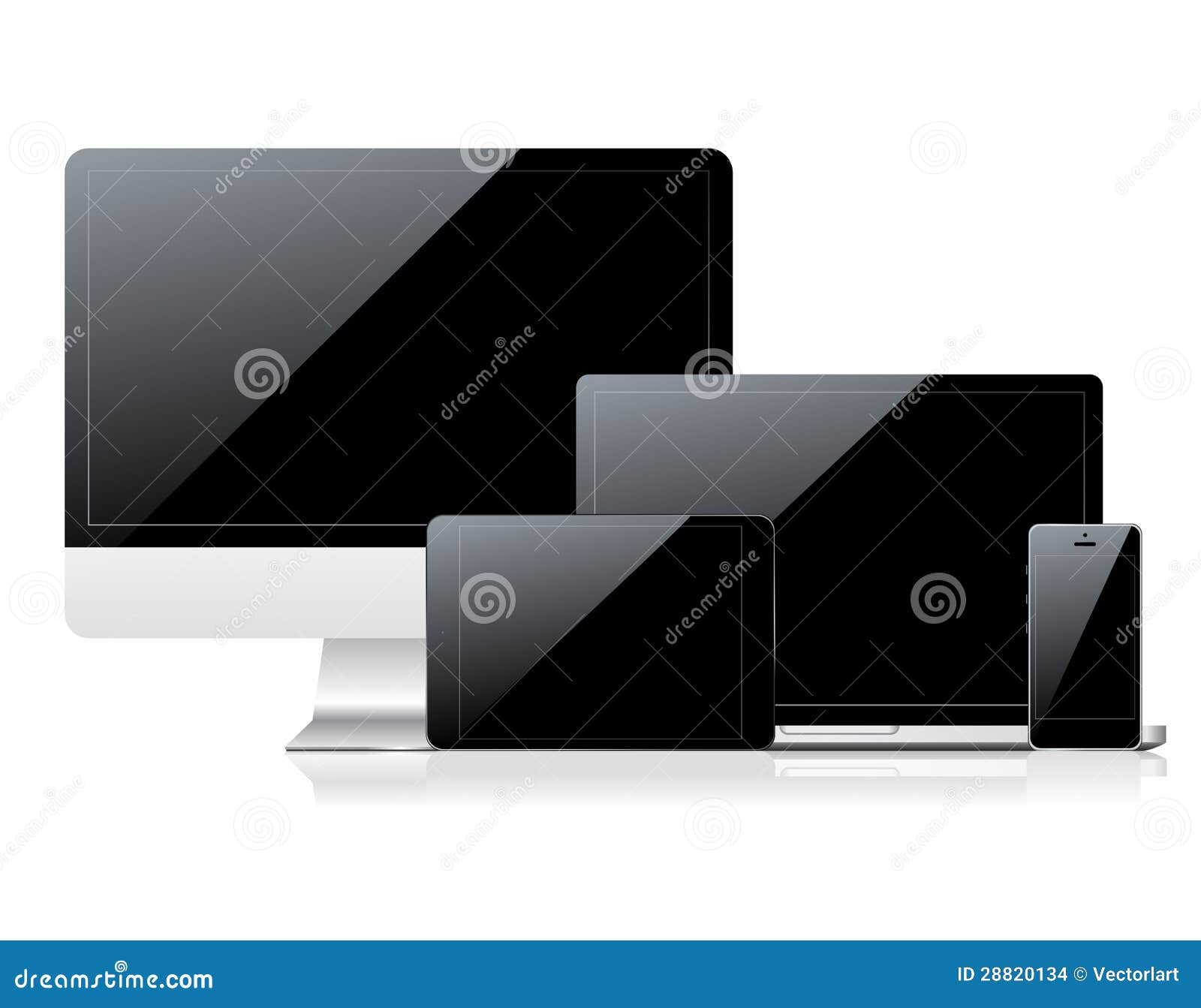 Computer Monitor, Smartphone, Laptop and Tablet Pc Stock Vector ... Computer Monitor, Smartphone, Laptop and Tablet Pc Stock Vector ...