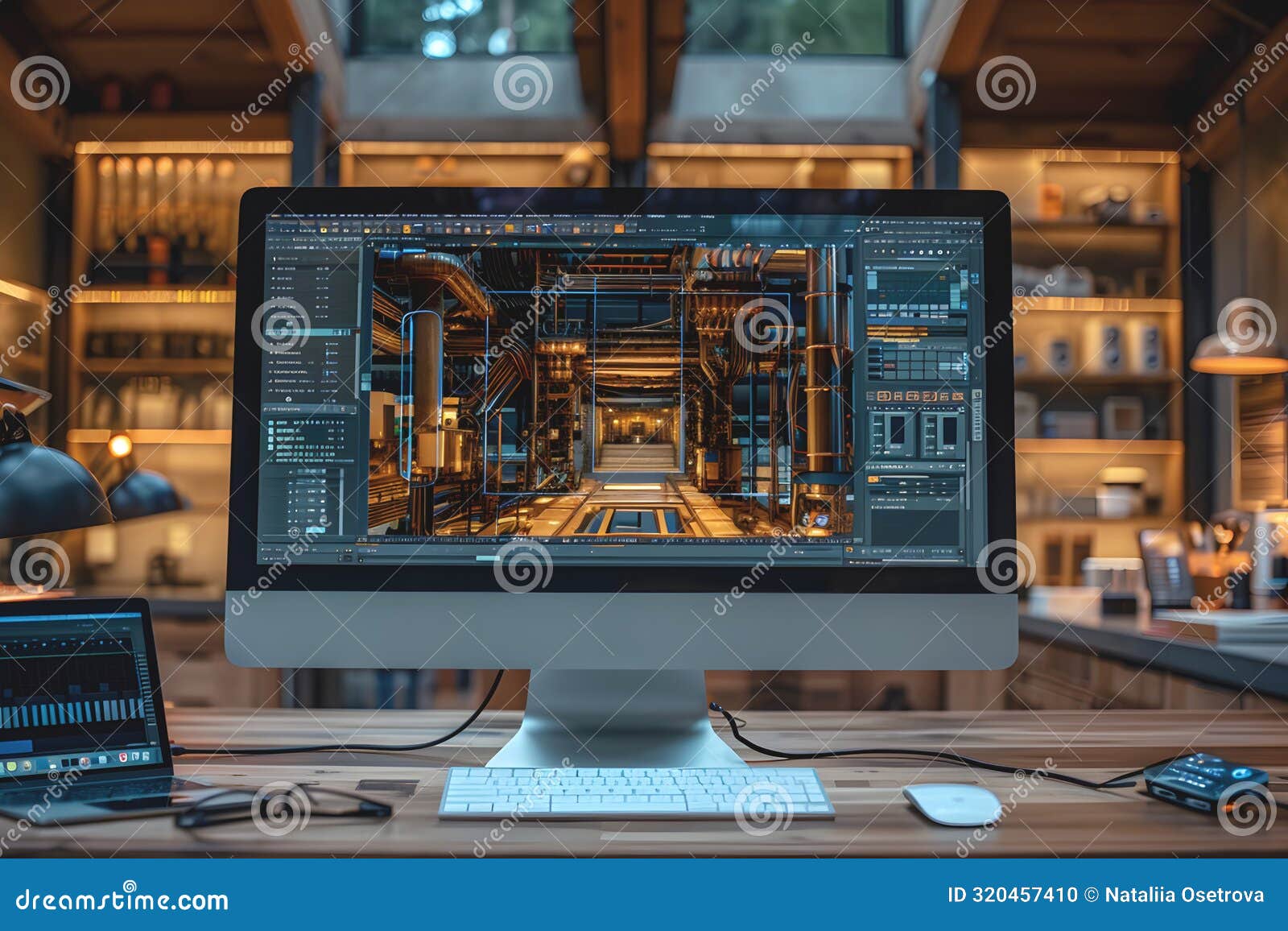 Computer Monitor with Software Created by a Chatbot Using AI, Create ...
