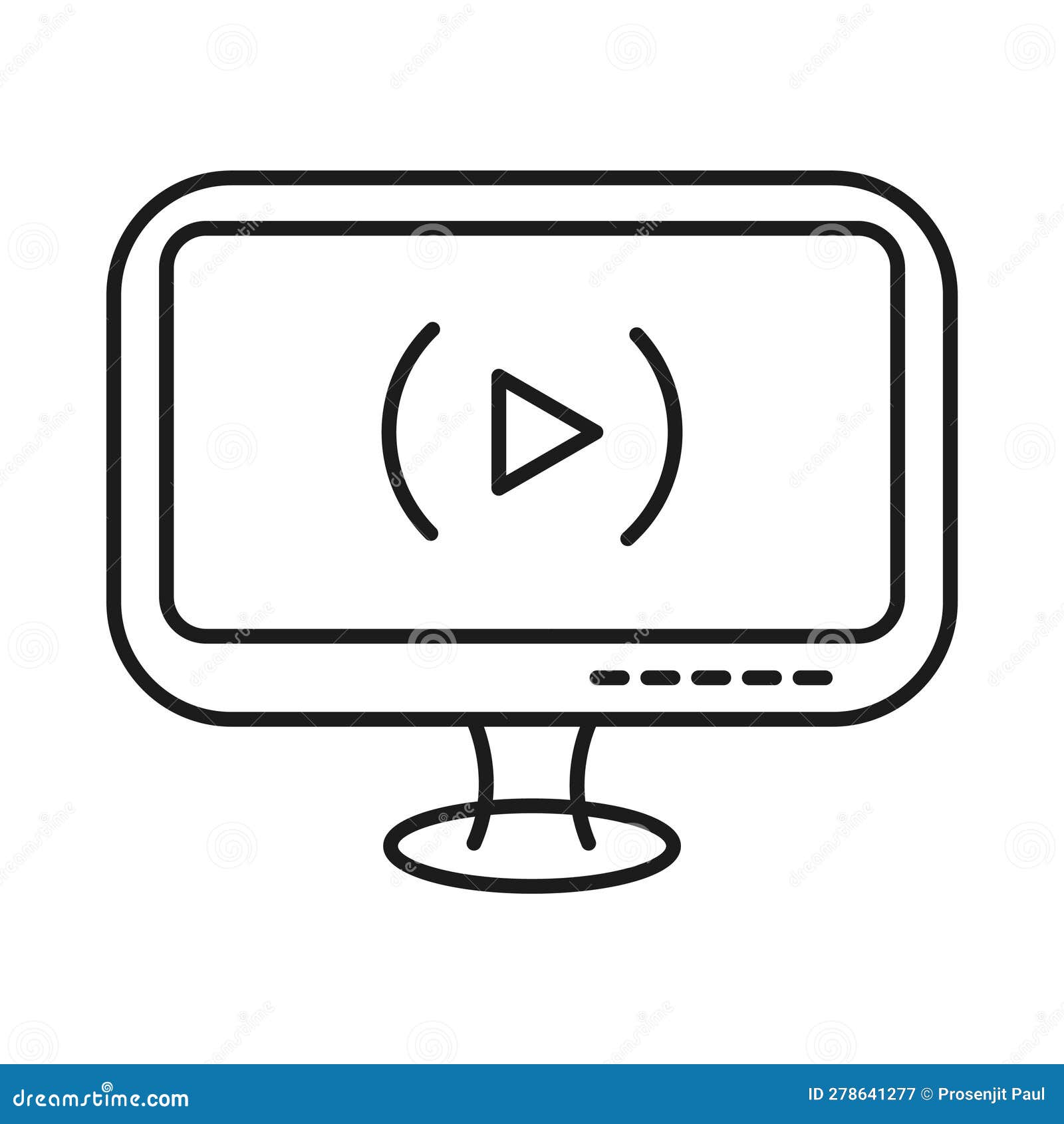 Computer, Monitor, Video, Video Player, Computer Video Icon Stock ...
