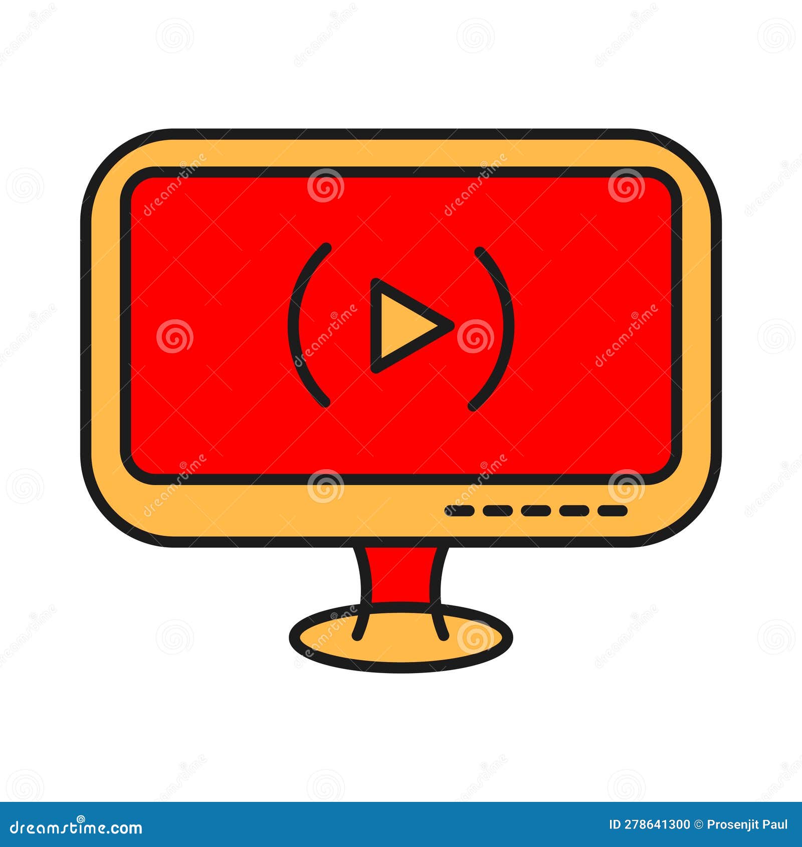 Computer, Monitor, Video, Video Player, Computer Video Icon Stock ...