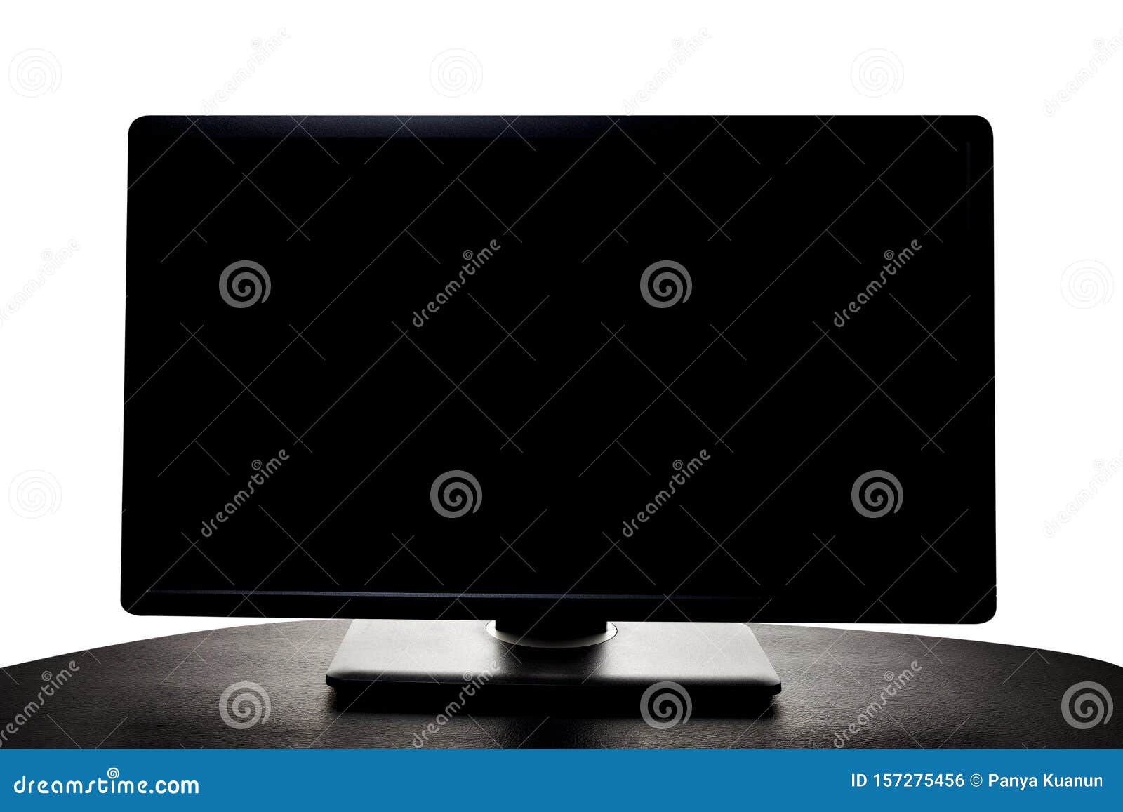 Computer Monitor on White Background Stock Photo - Image of industry ...