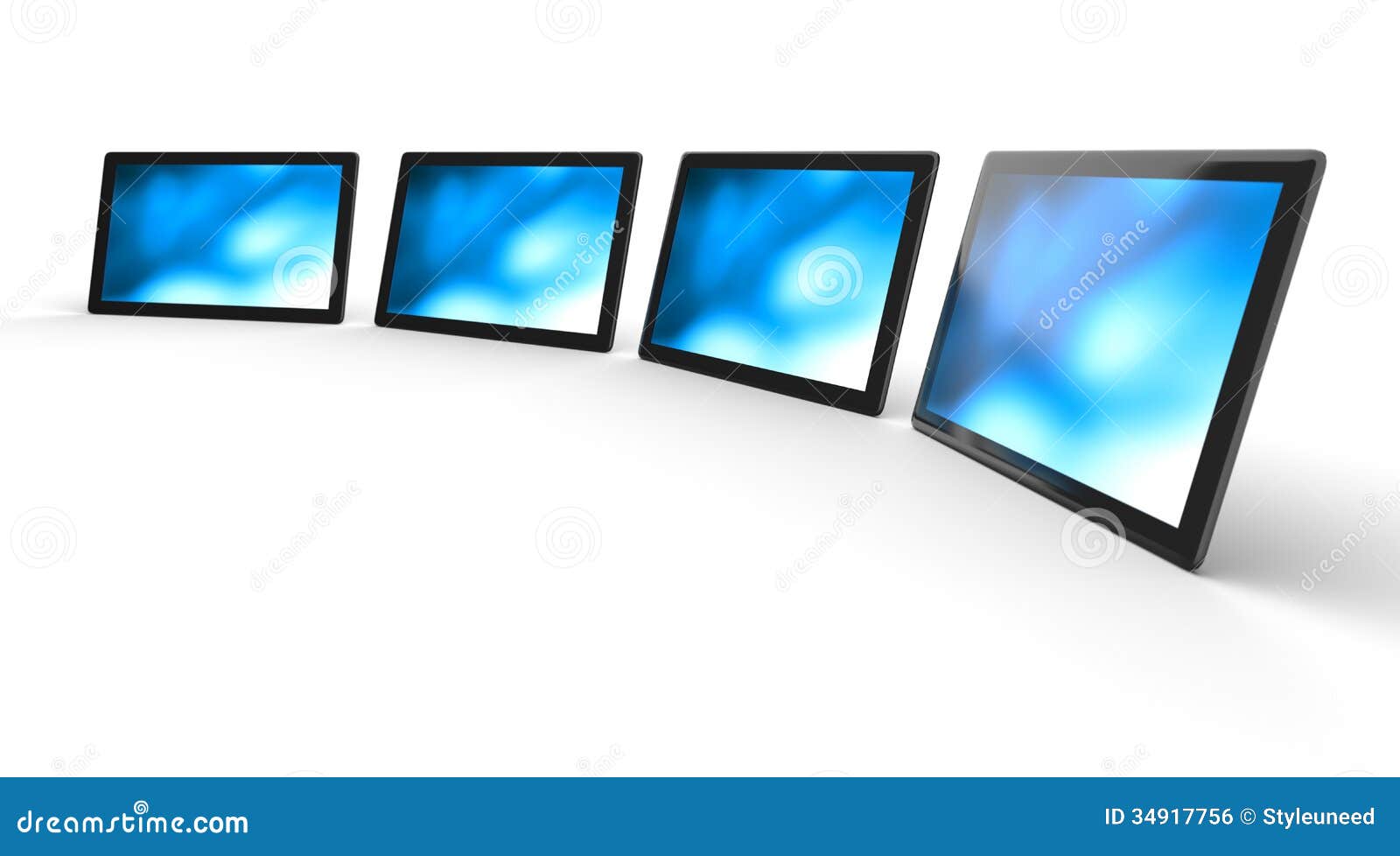Computer Monitors or Screens Stock Illustration - Illustration of ...