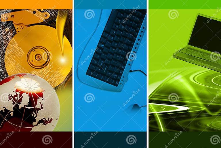 Computer Montage Theme stock illustration. Illustration of design - 3068557